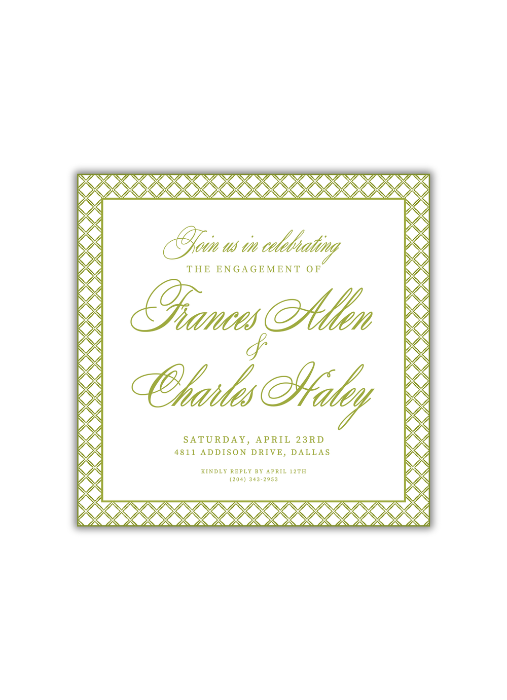 Allen Invitation – DuBose Paper