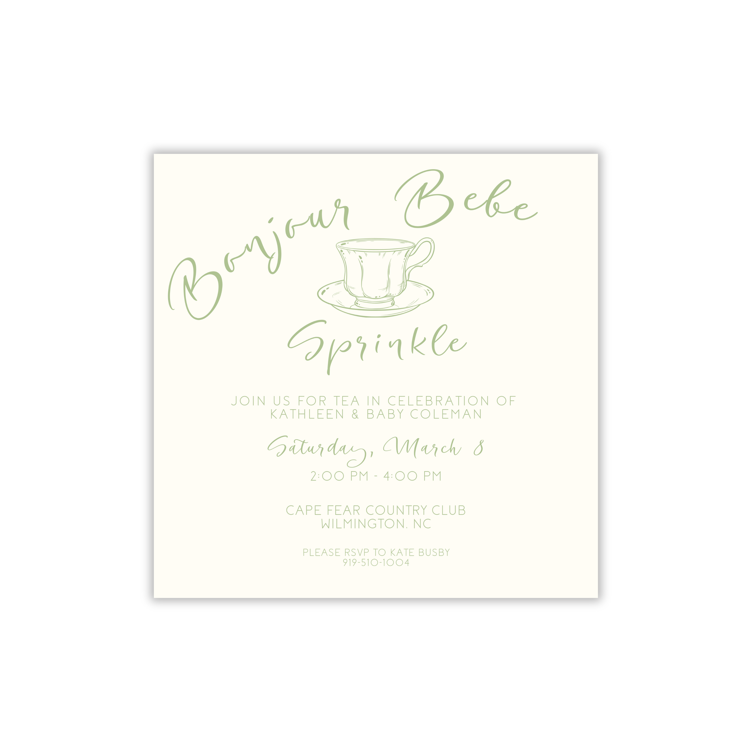 Cape Invitation – DuBose Paper