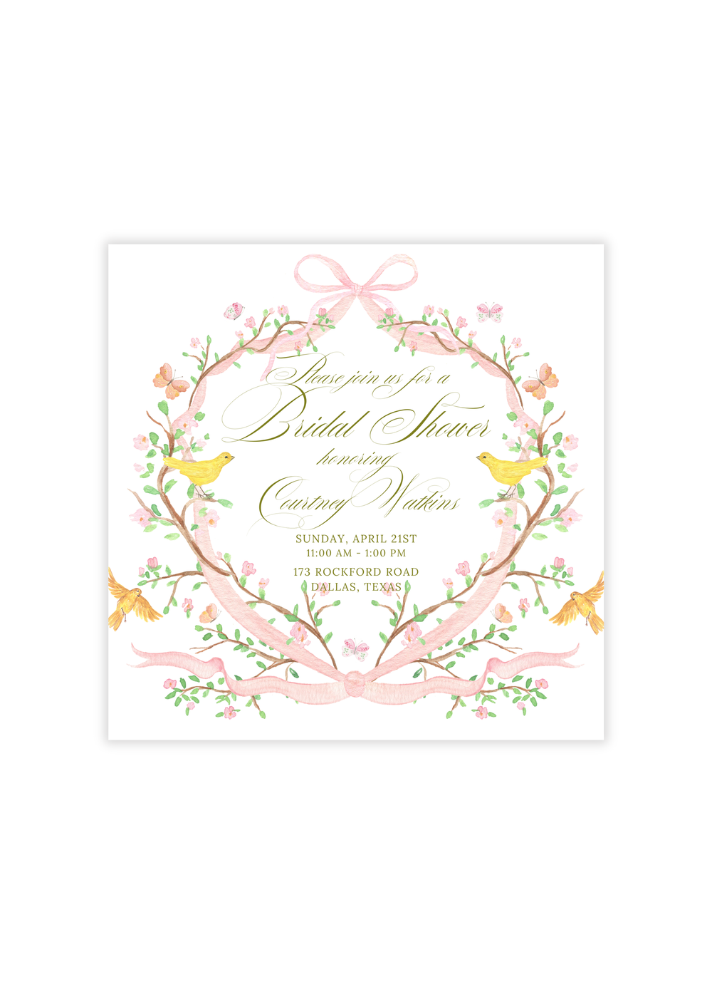 Watkins Invitation – DuBose Paper